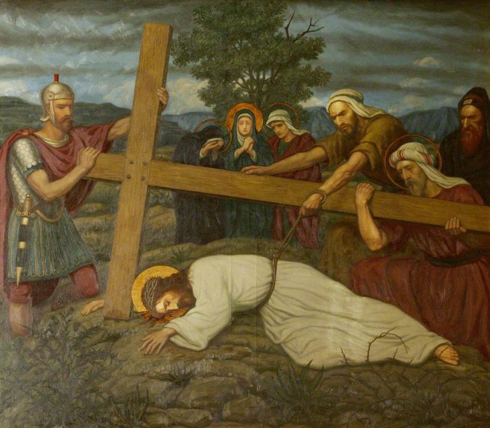 Jesus Falls the Second Time ~ The Family and the Cross - Catholic Finer ...
